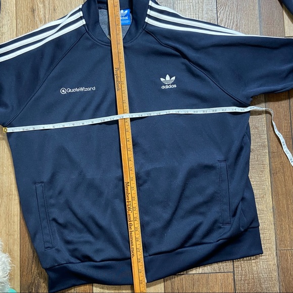 adidas | Jackets & Coats | Adidas Navy Blue Track Jacket With ...
